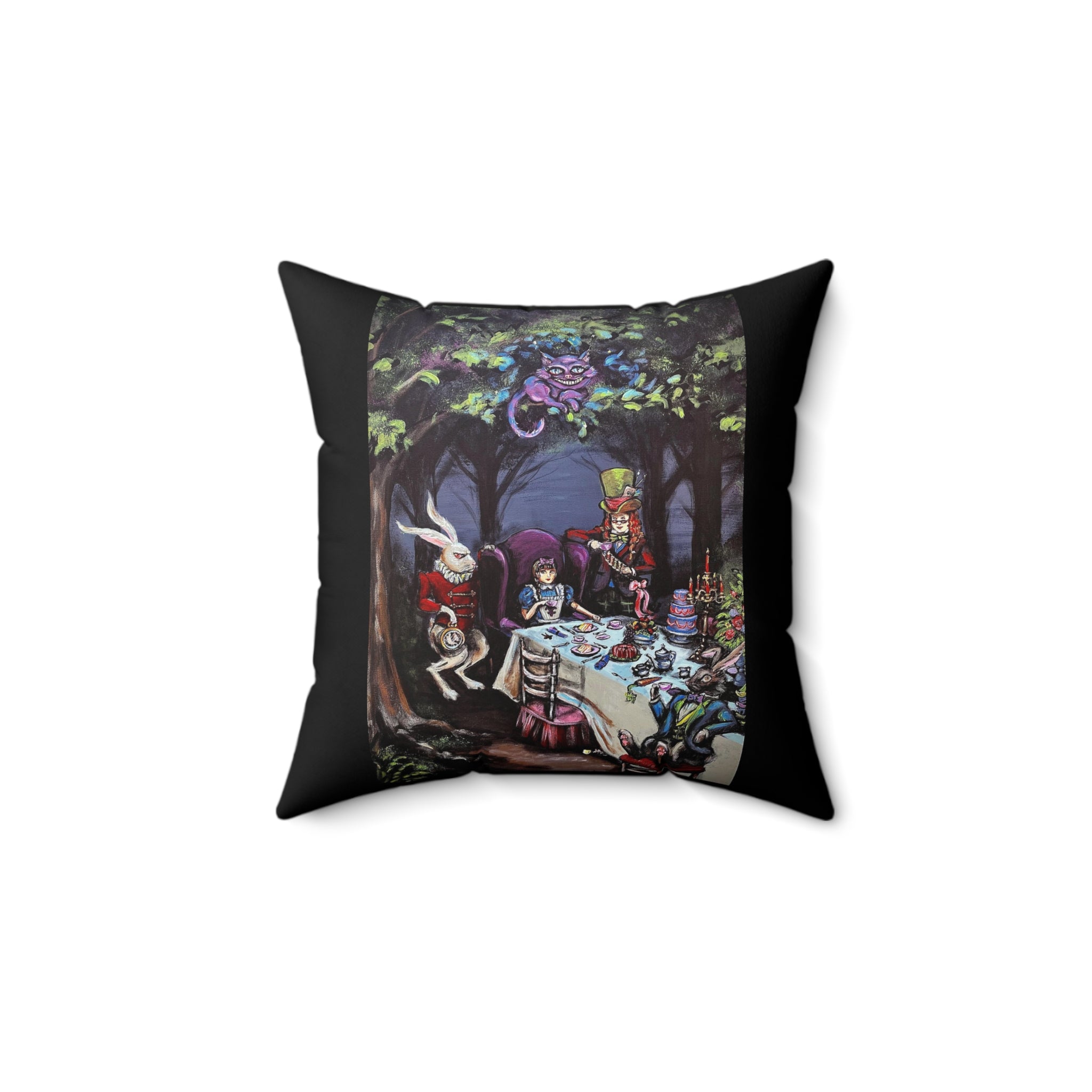 Richard-Lael Lillard's "Mad Hatter's Tea Party" Square Gallery Pillow ...
